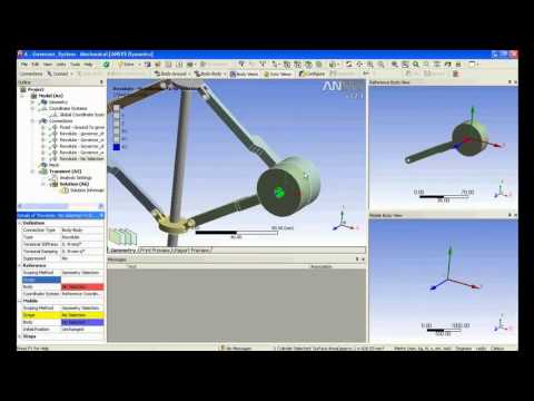 Ansys Workbench Transient MUlti Body Dynamics Part 1 - YouTube