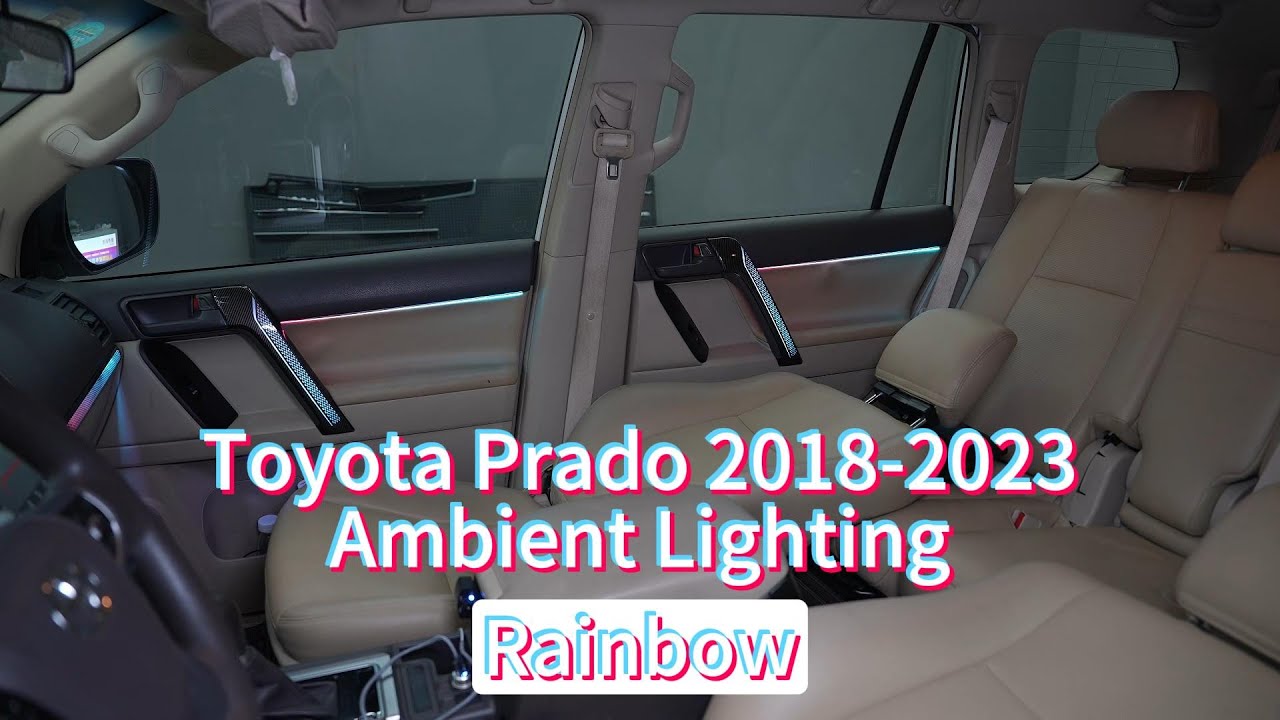 64-color Toyota Prado 2018-2023 Interior Modified Amibent Lighting ...