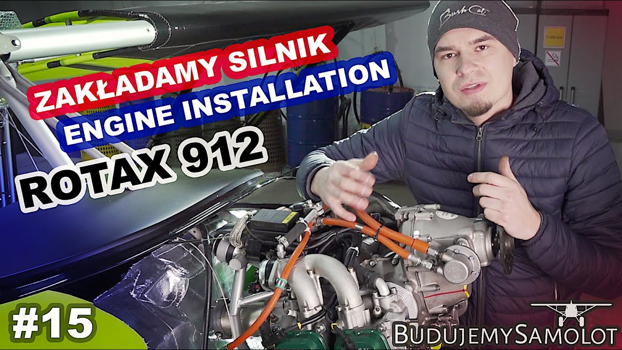 BudujemySamolot.pl - Zakładamy silnik - Rotax 912 - Engine installation ...