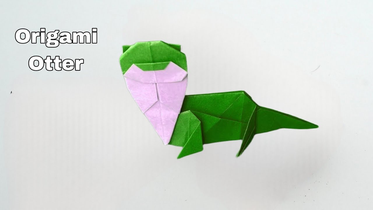 How to make origami otter !! Origami animal otter - YouTube