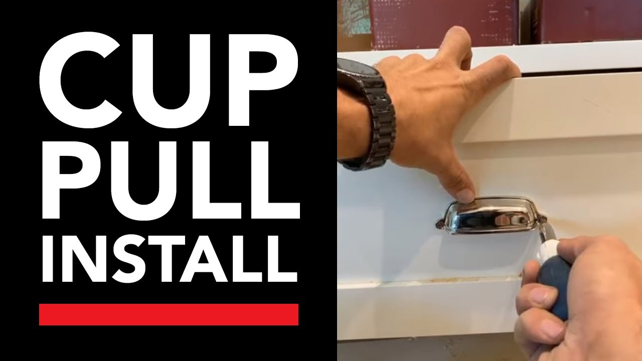 Cup Pull Installation on Shaker Drawer Tutorial - Cabinet Hardware Jig | True Position Tools ...