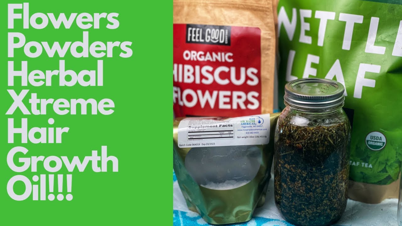 Flowers Powders and Herbal Xtreme Hair Growth Oil for Mature Thinning ...