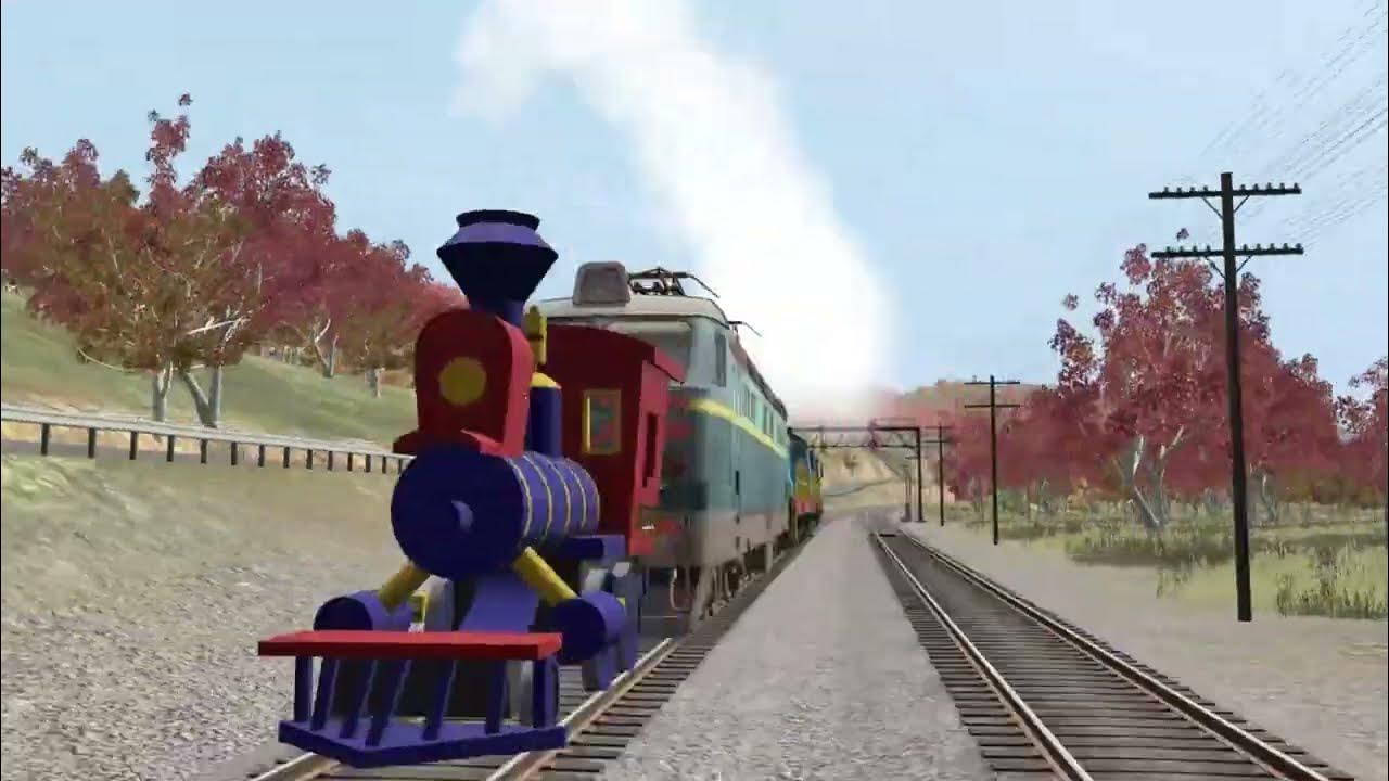 CASEY JR AND DIESEL TRAINZ - RED TREE TRACKS RIDE! - TRAINZ RAILROAD SIMULATOR - YouTube