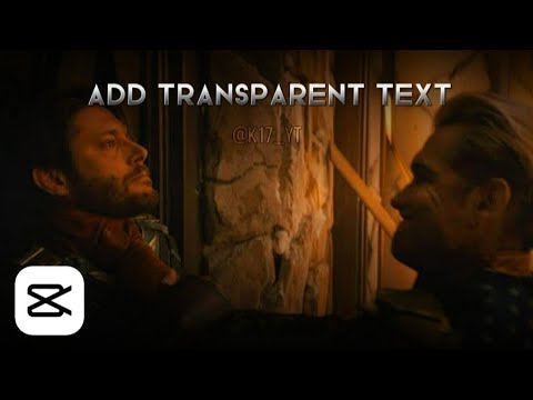 How to add transparent text in video in capcut | Capcut | Tutorial | # ...