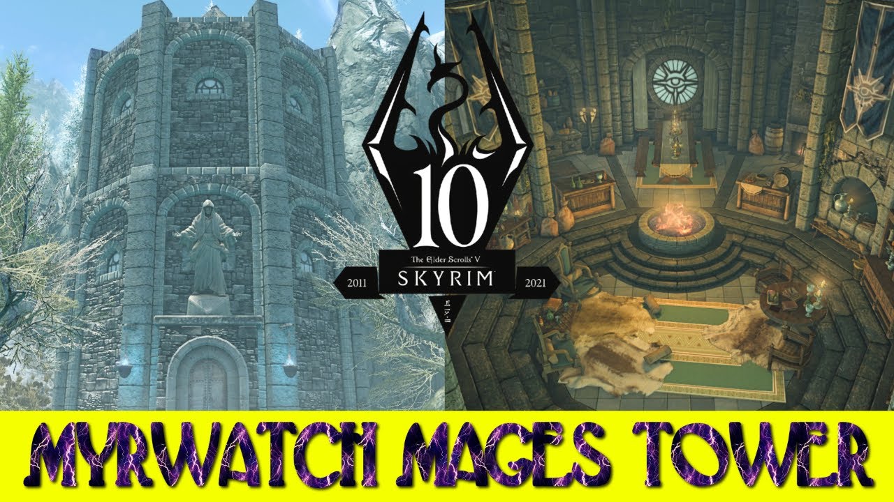 Skyrim AE: Myrwatch Tower (Creation Club) - YouTube