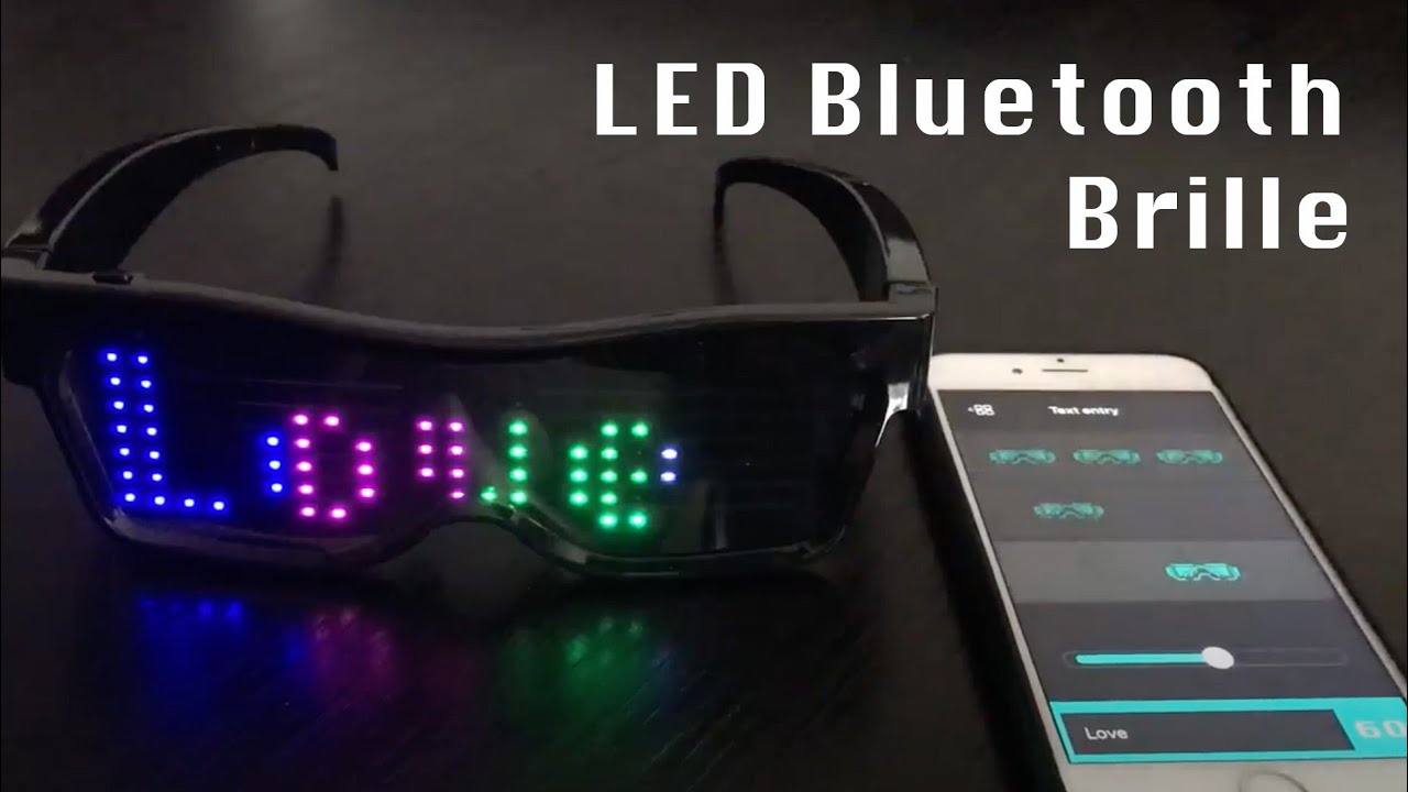 LED bluetooth briller - Magisk brille - Party glasses - YouTube