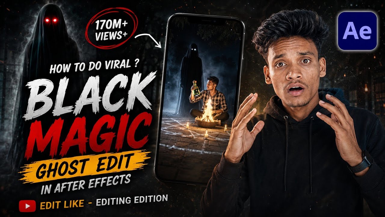 Black Magic VFX Tutorial | Realistic Ghost Effect in After Effects ...