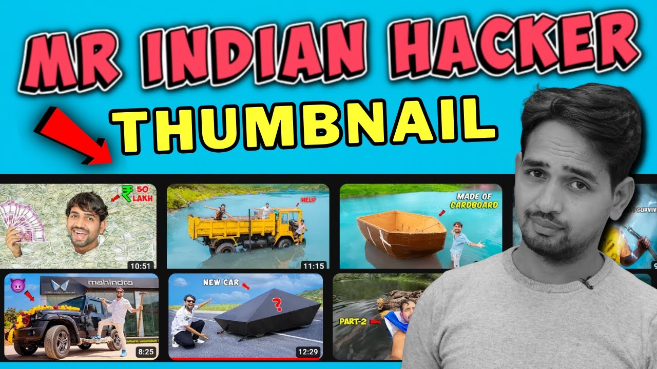 How to make thumbnail like Mr indian Hacker 🔥|| Mr Indian Hacker jaisa ...