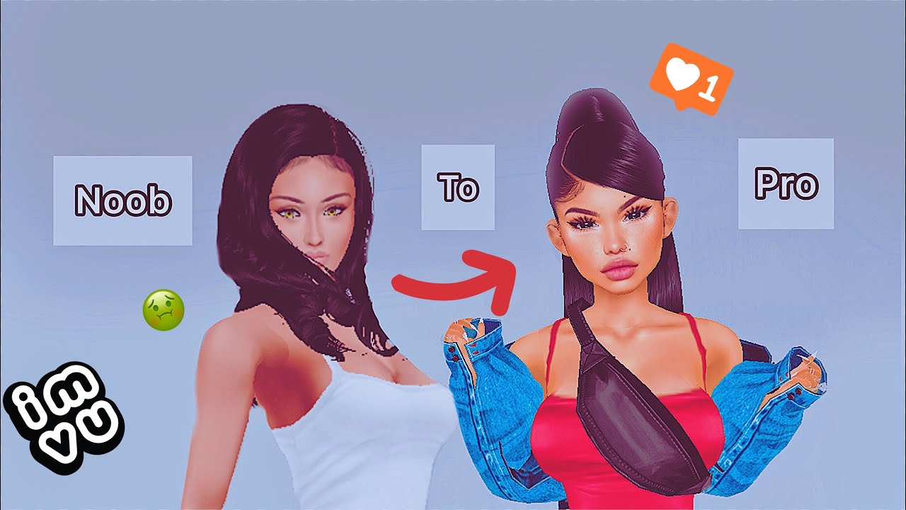 Noob to pro makeover on imvu - YouTube