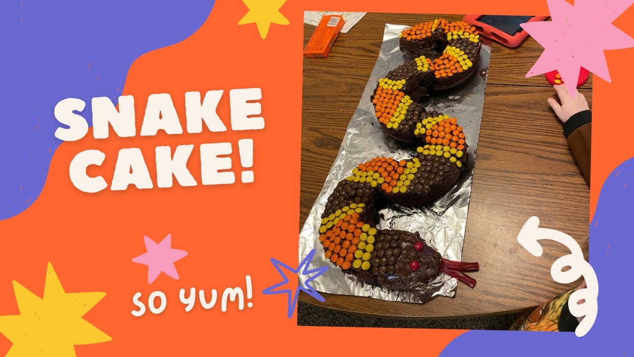 How to make an EASY Snake Cake! - YouTube