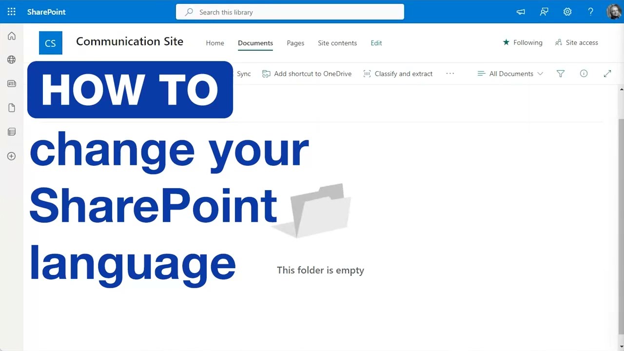 How To Change Your Language In SharePoint Online Tutorial YouTube How To Change Your Language In SharePoint Online Tutorial YouTube