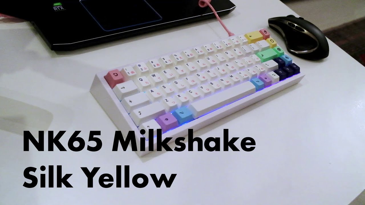 NK65 Milkshake (w/Kon Momo Keycaps) - YouTube