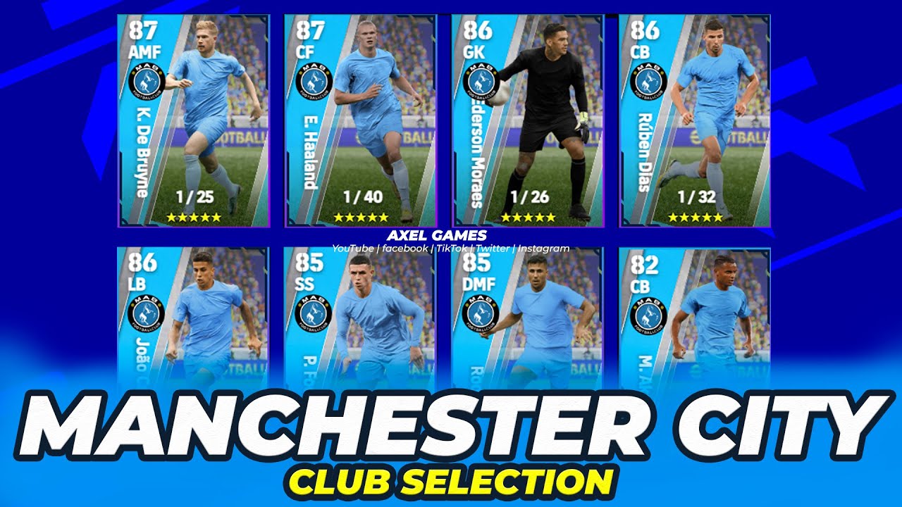 CLUB SELECTION MANCHESTER CITY: Haaland, Foden, Rodri, Cancelo, Ruben ...