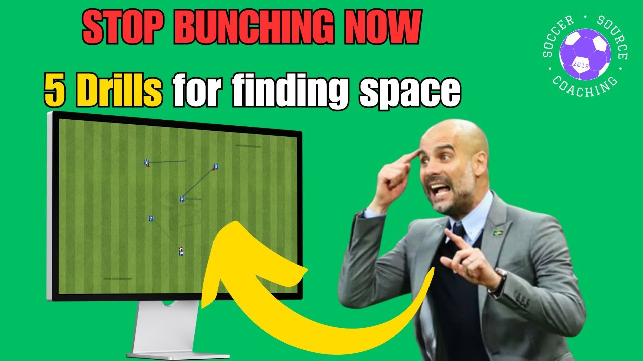 IMMEDIATELY STOP BUNCHING | 5 Soccer/Football Drills To Get Players ...