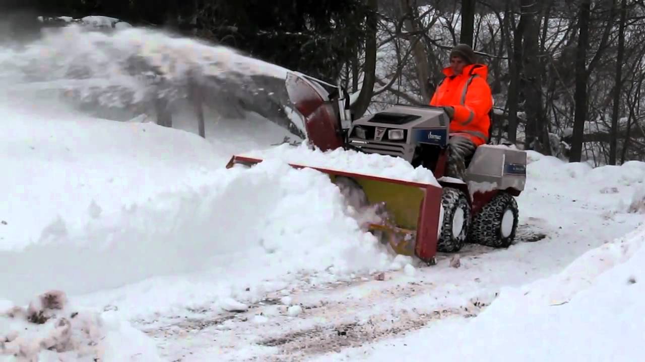 Ventrac Snow Blower 1 - YouTube