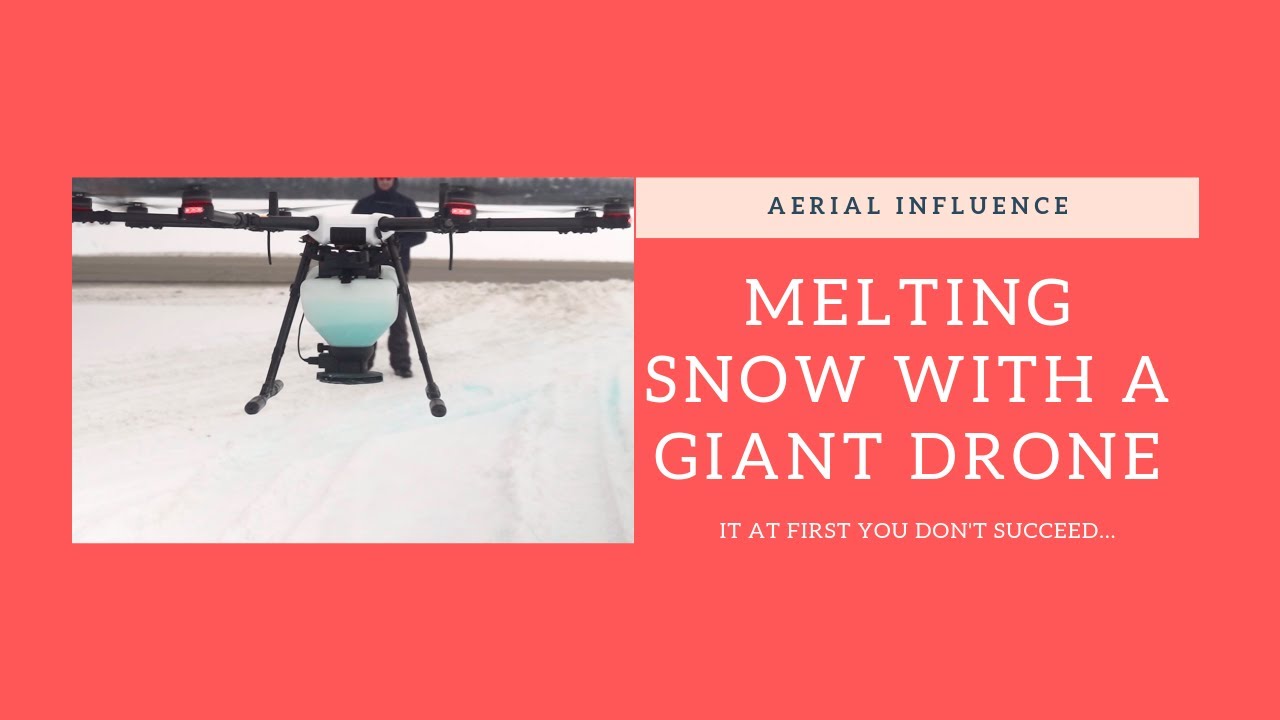 Melting Snow with a Massive Drone! - YouTube