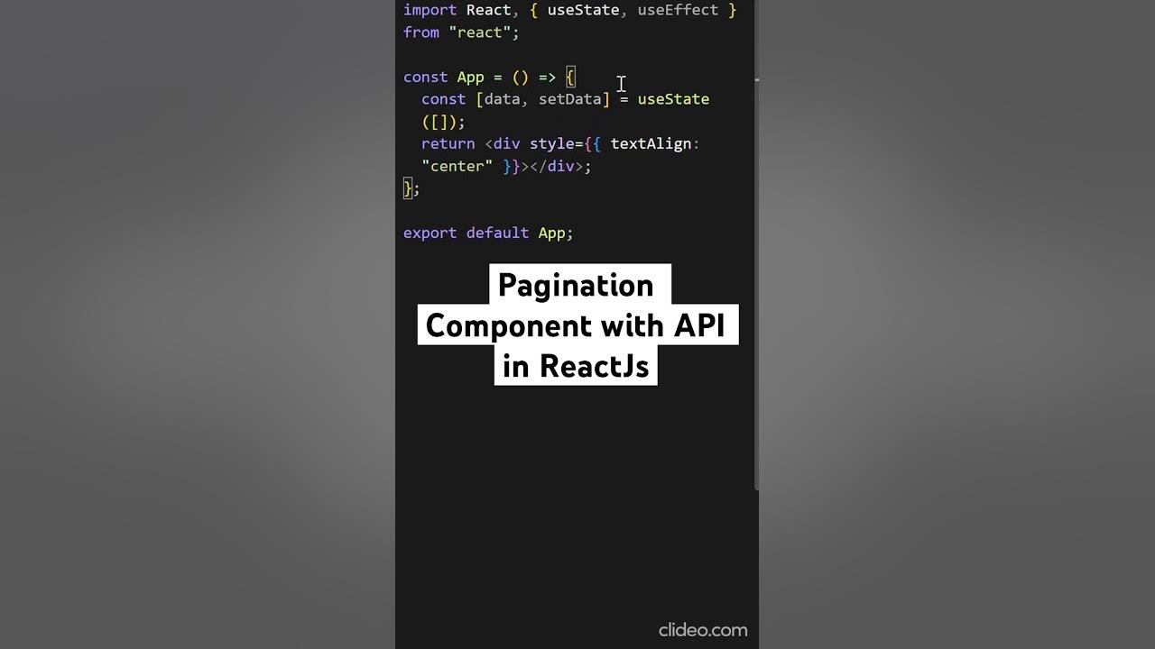 Server side Pagination in React #reactjs #pagination #programming #shorts #page #javascript # ...