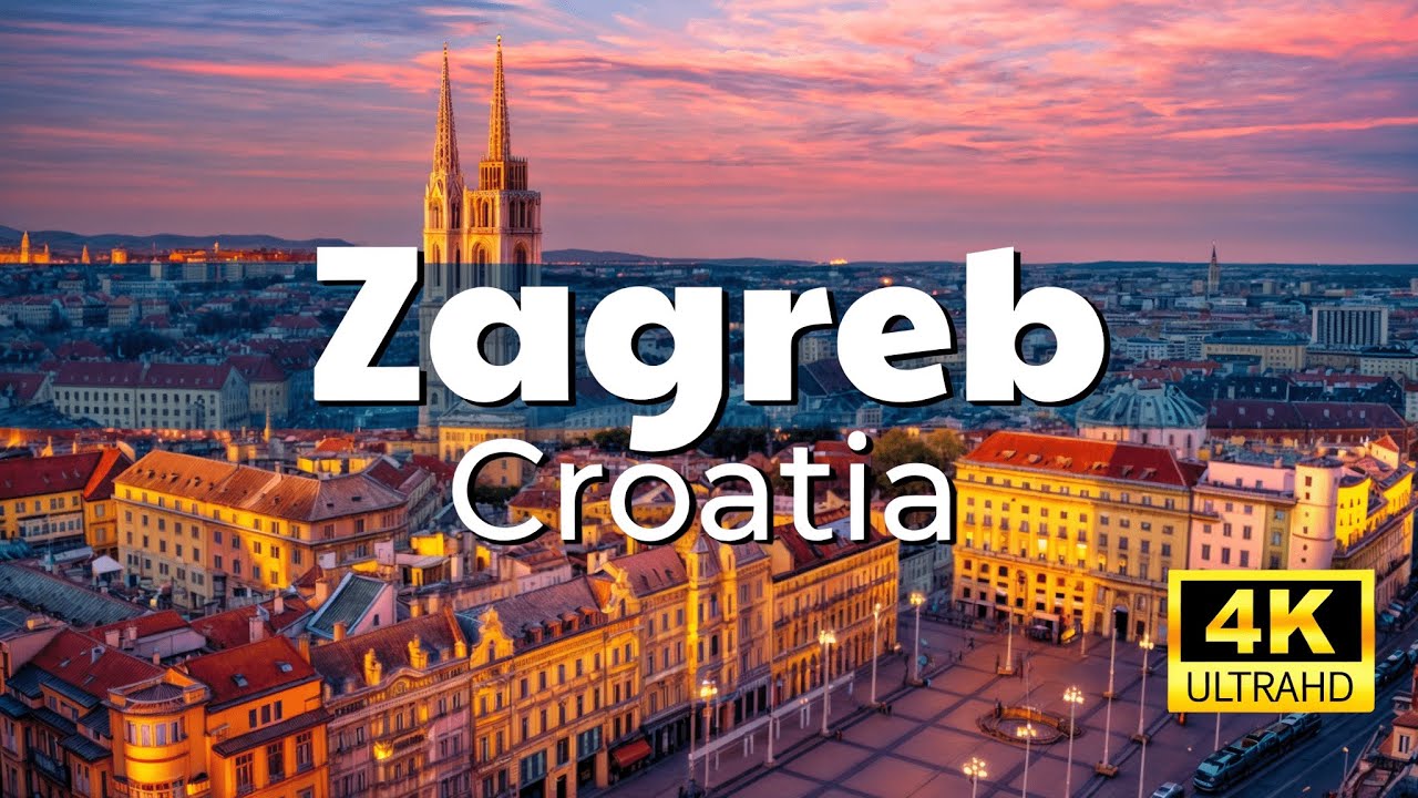 Zagreb, Croatia. Walking tour 4k. - YouTube