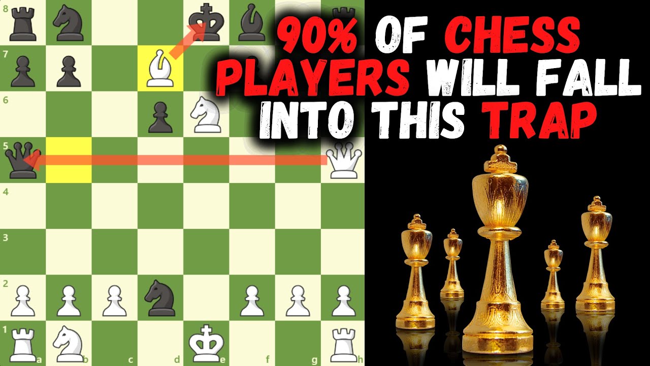 90% of chess players will fall into this trap! Chess Traps - YouTube