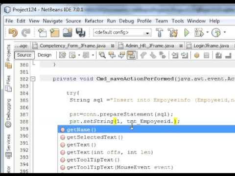 Java prog#14.How to Insert/Save data from netbeans java into database Sqlite (MySql) - YouTube