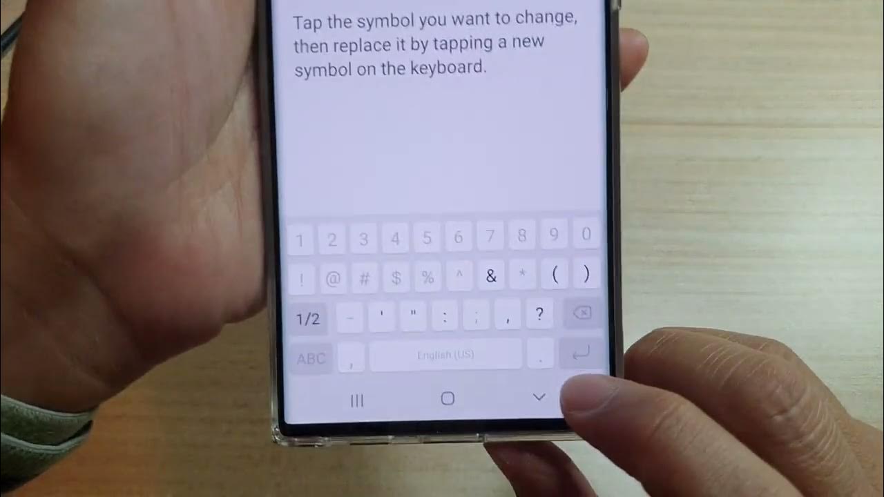 Galaxy S22/S22+/Ultra: How to Add/Remove Special Characters to the Keyboard Custom Symbols - YouTube