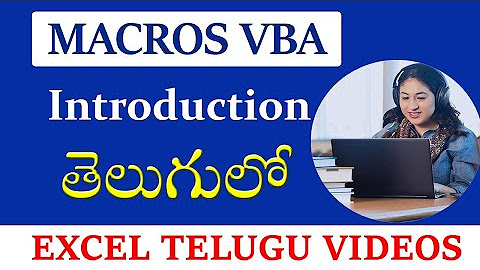 Macros VBA in Telugu - YouTube