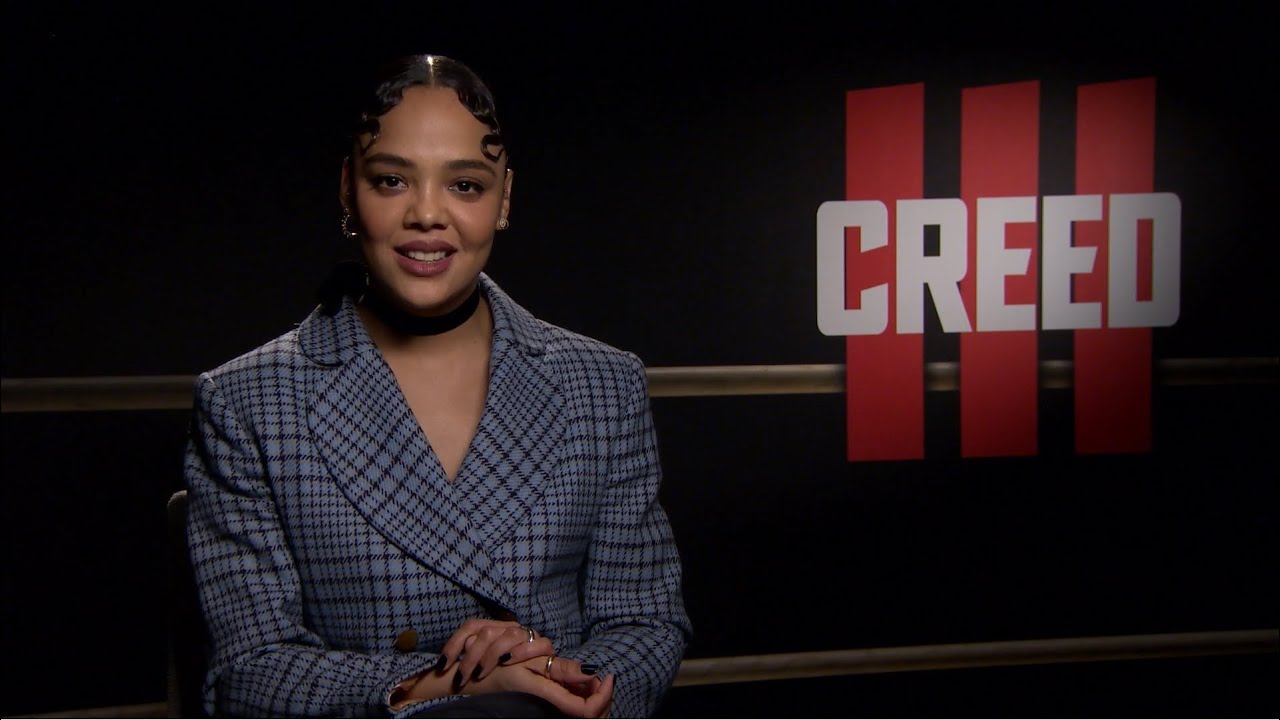 'Creed III' press junket | Tessa Thompson interview - YouTube
