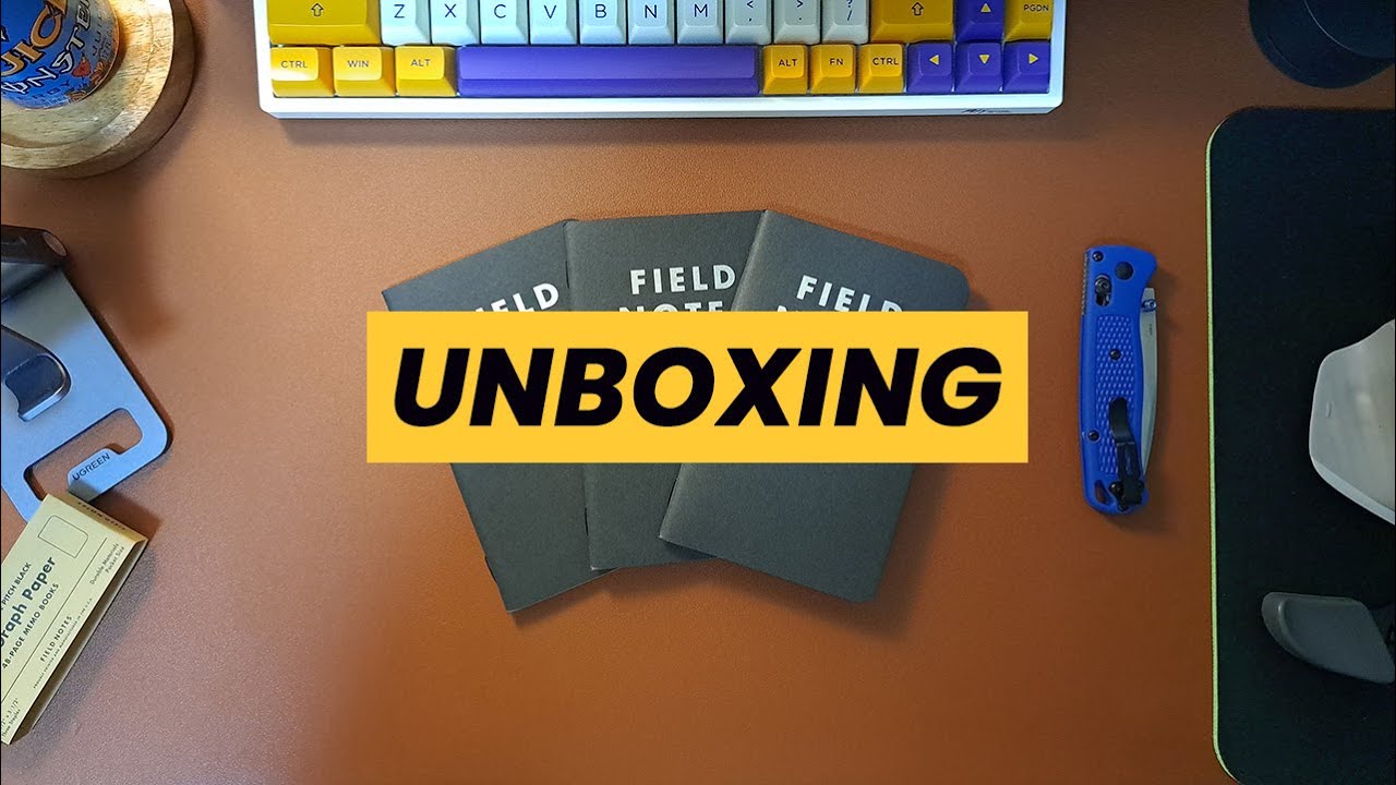 Quick Unboxing: Field Notes Pitch Black Memo Books (Dot Graph ...