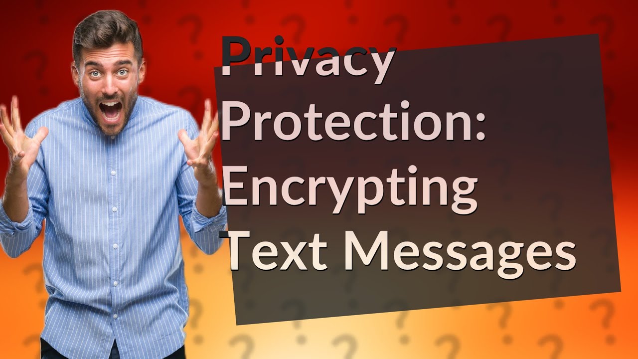 Why would someone encrypt a text message? - YouTube