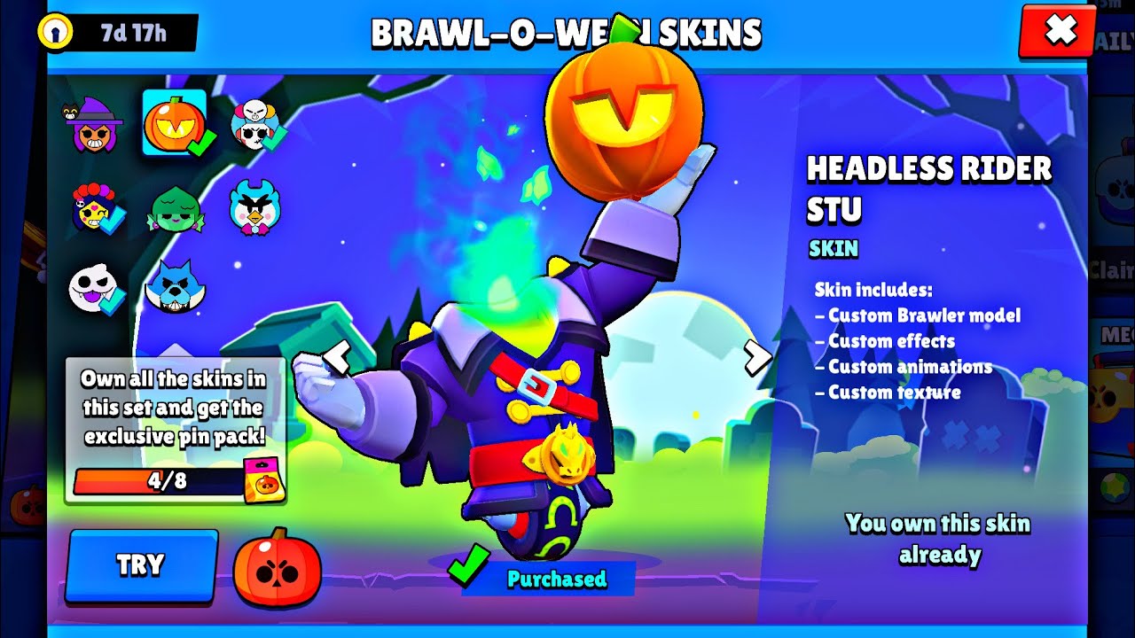 Brawl Stars - Special for Halloween - New BRAWL-O-WEEN Skin - YouTube