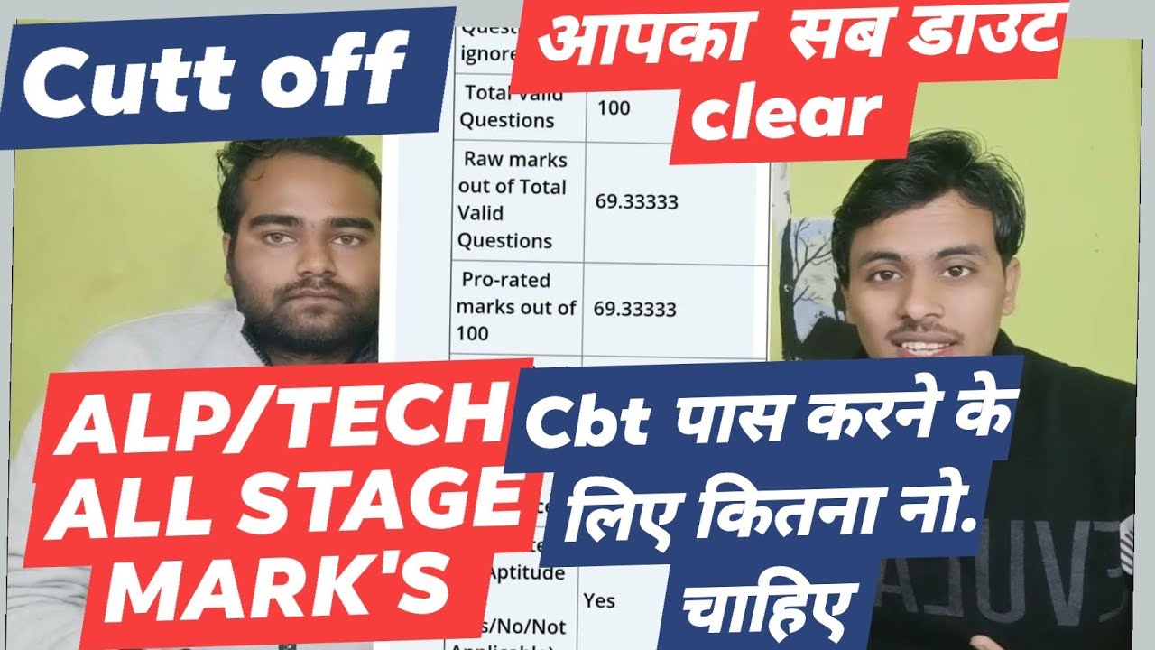 ALP MY marks in all stages alp/tech #railway - YouTube