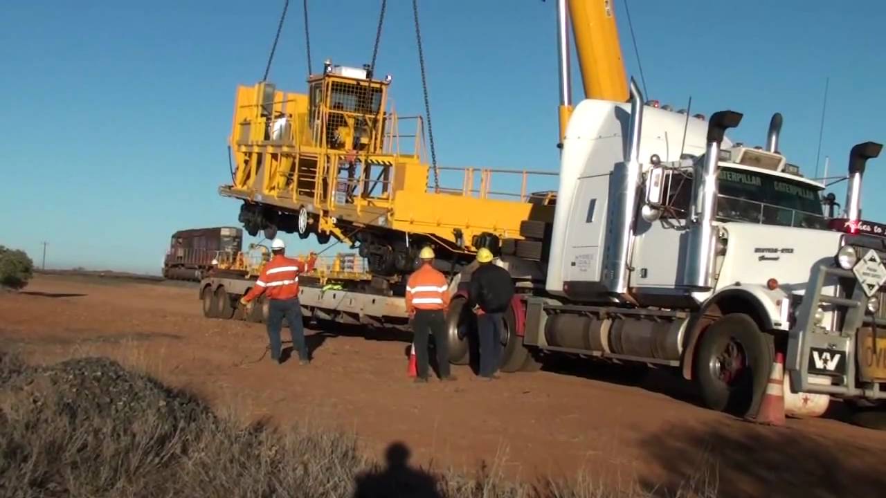 RGP5 BHP Construction (R2G) Delivery of a Winch Car - YouTube