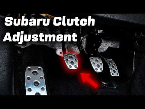 How to Adjust Clutch Pedal – Subaru WRX / STI / BRZ / FR-S / GR86