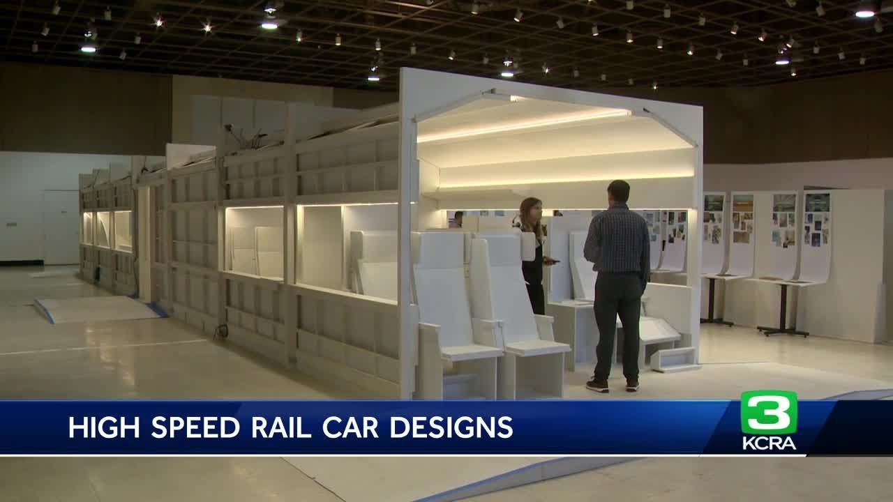 California High-Speed Rail Authority showcases new train designs - YouTube