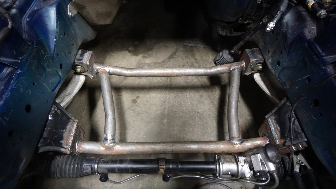 1JZ SWAP CUSTOM SUBFRAME TAKES SHAPE! - YouTube