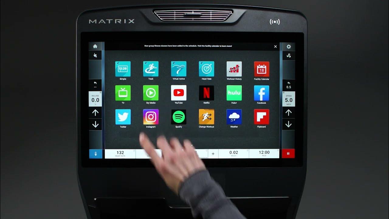 Matrix Fitness Canada: Touch XL Console Walkthrough Device Pairing ...