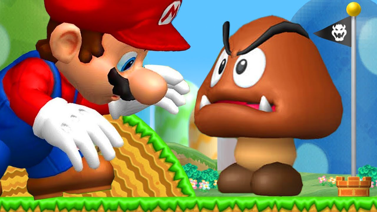 Giant Mario in New Super Mario Bros. Wii - World 1 (100% Walkthrough ...