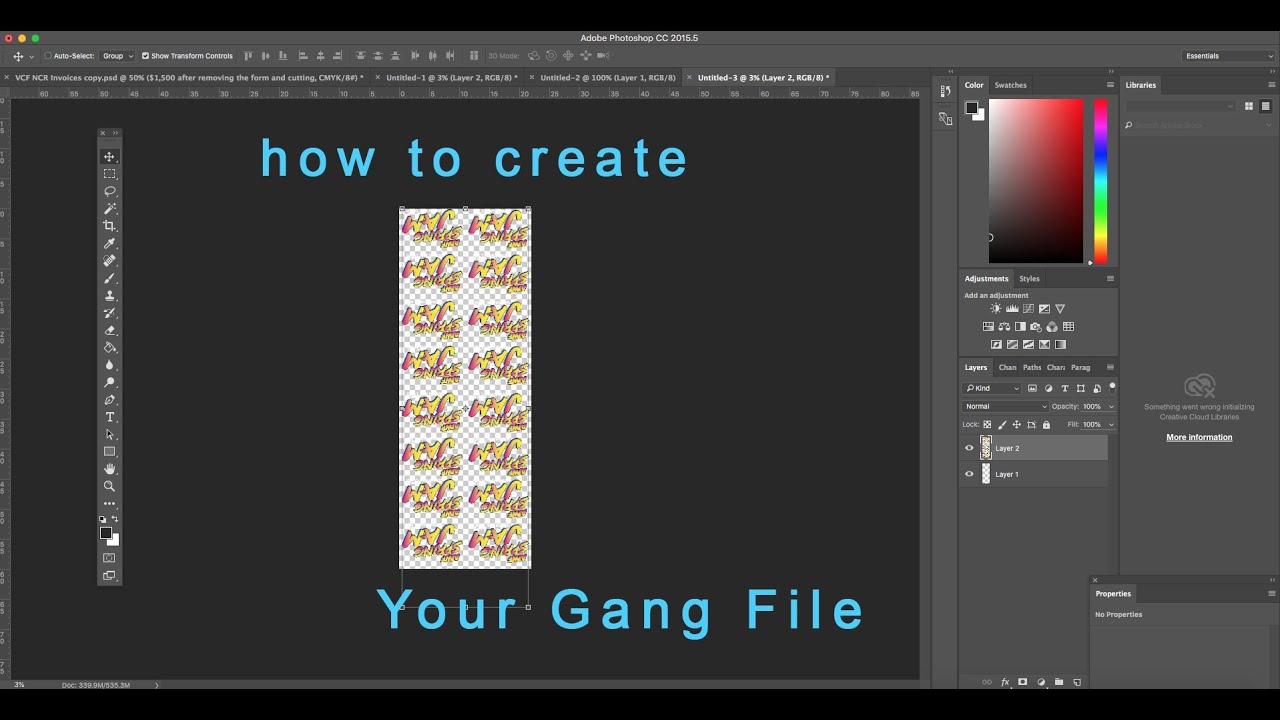 How To Create Gang File For DTF Transfers - YouTube