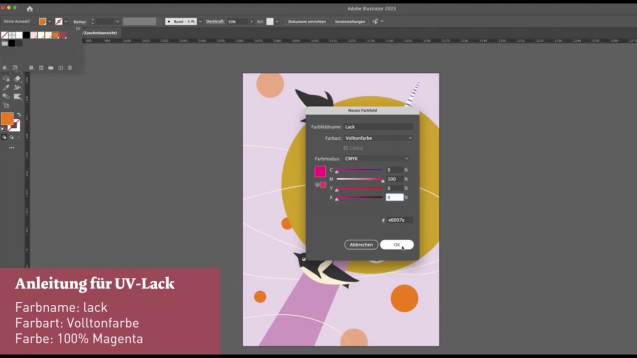 Partiellen UV-Lack anlegen mit InDesign - YouTube