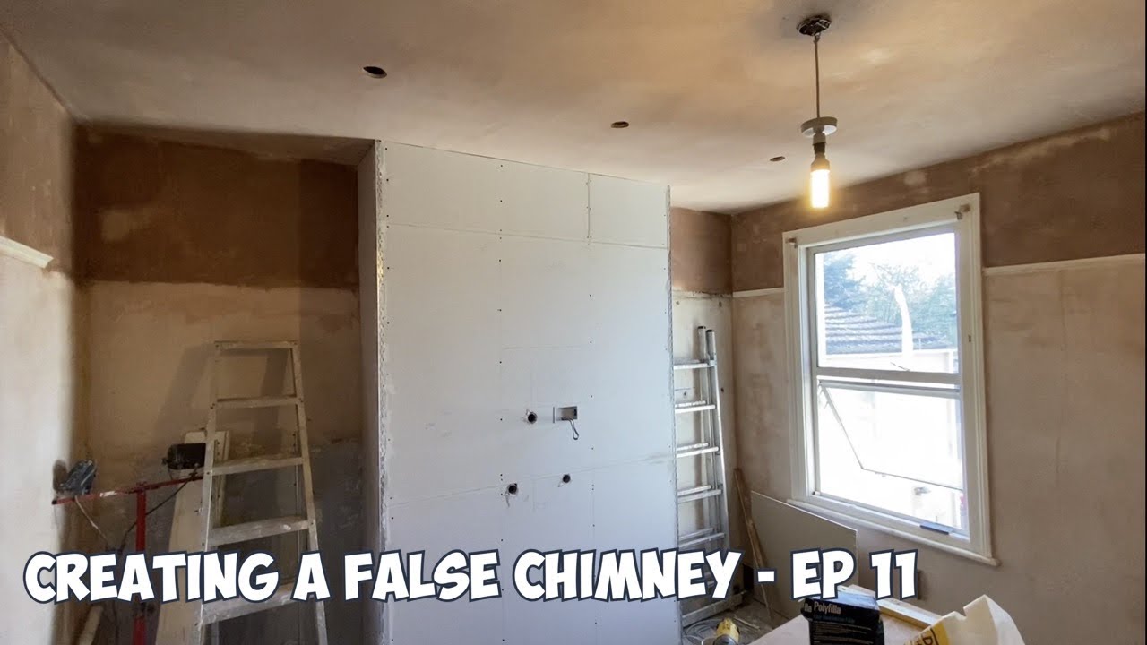 Creating a false chimney for TV - YouTube