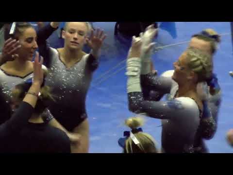 SCSU Gymnastics Highlights vs. Bridgeport - YouTube