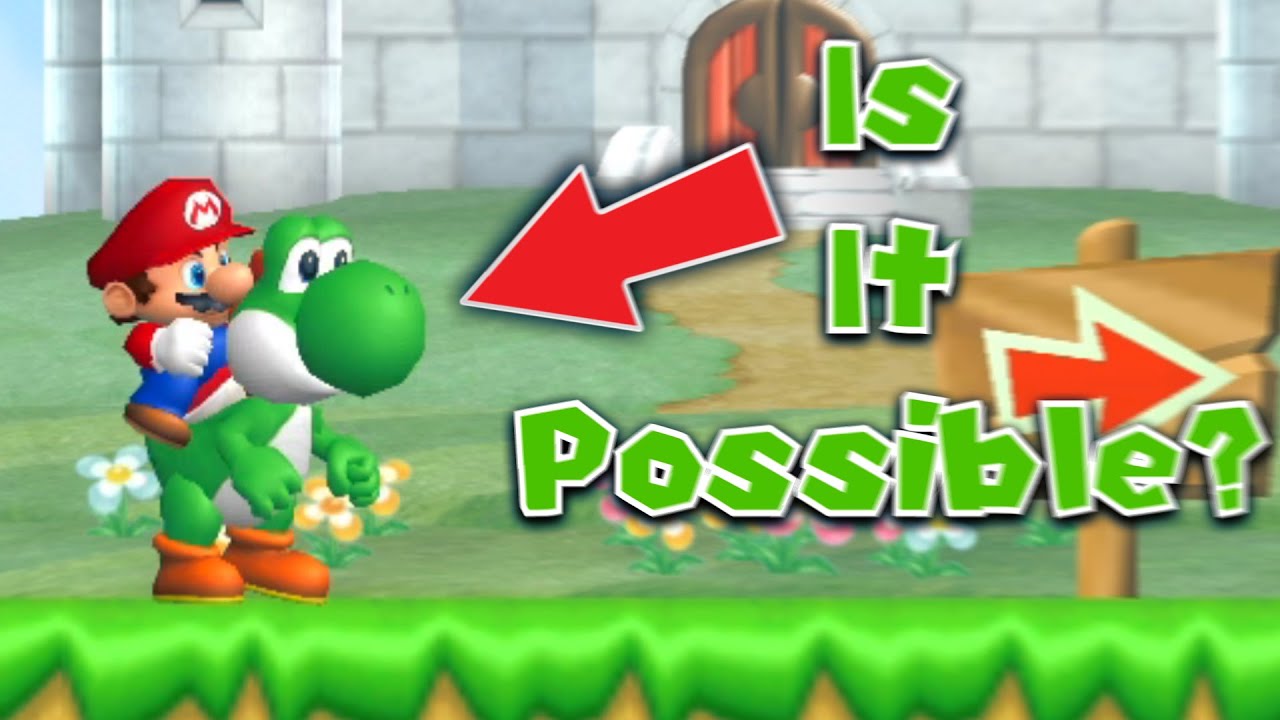 Can You BEAT New Super Mario Bros Wii With Yoshi If You Can Keep Him ...