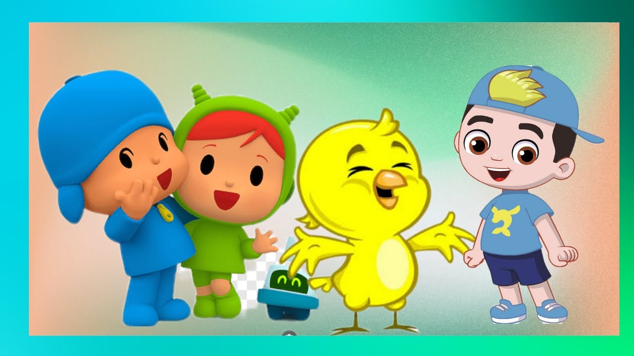 Dançando com/pintinho amarelinho/pocoyo/lucas neto/nursery/desenhos ...