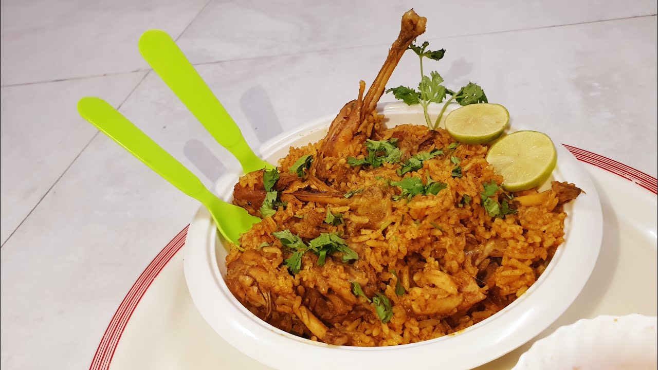 special chiken pulao | चिकन पुलाव| spicy chiken pulao | chicken-rice ...
