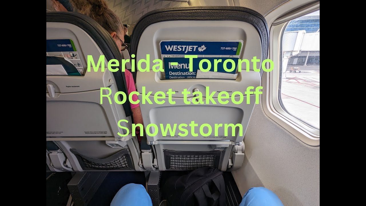 Westjet 737-700 Merida to Toronto - YouTube