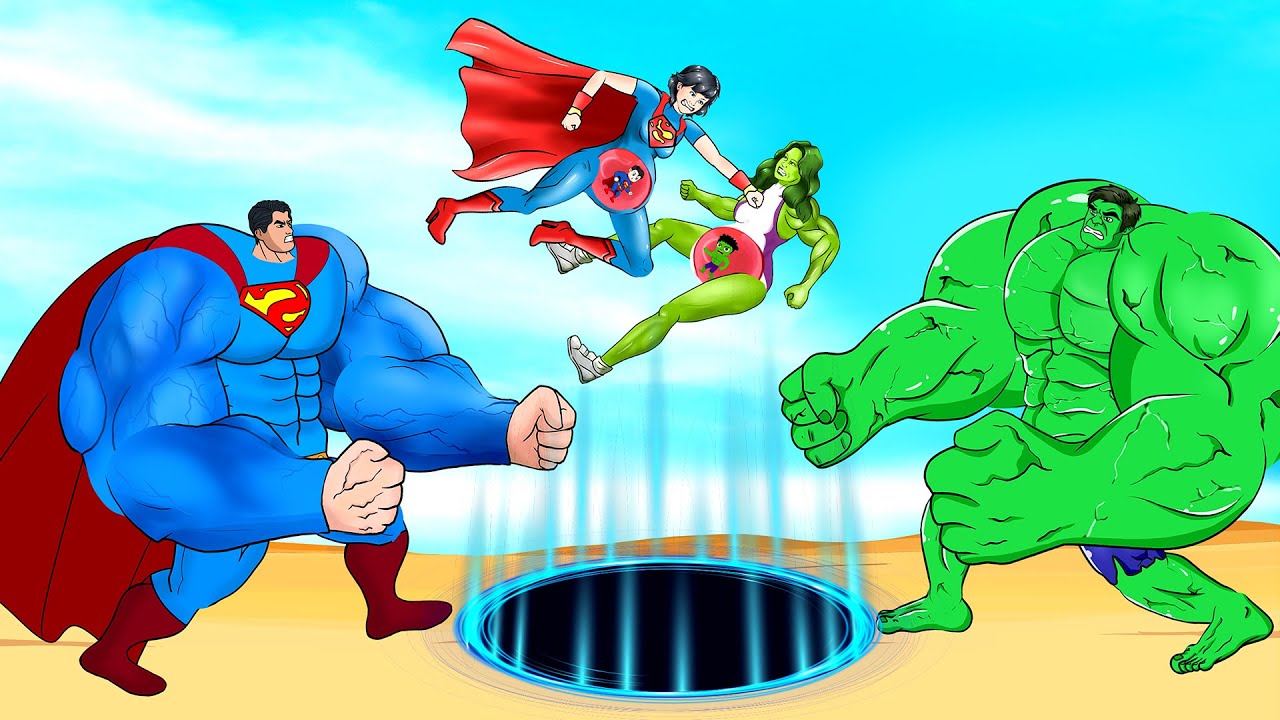 FAMILY SHE HULK PREGNANT vs FAMILY SUPER GIRL PREGNANT : Who Is The ...