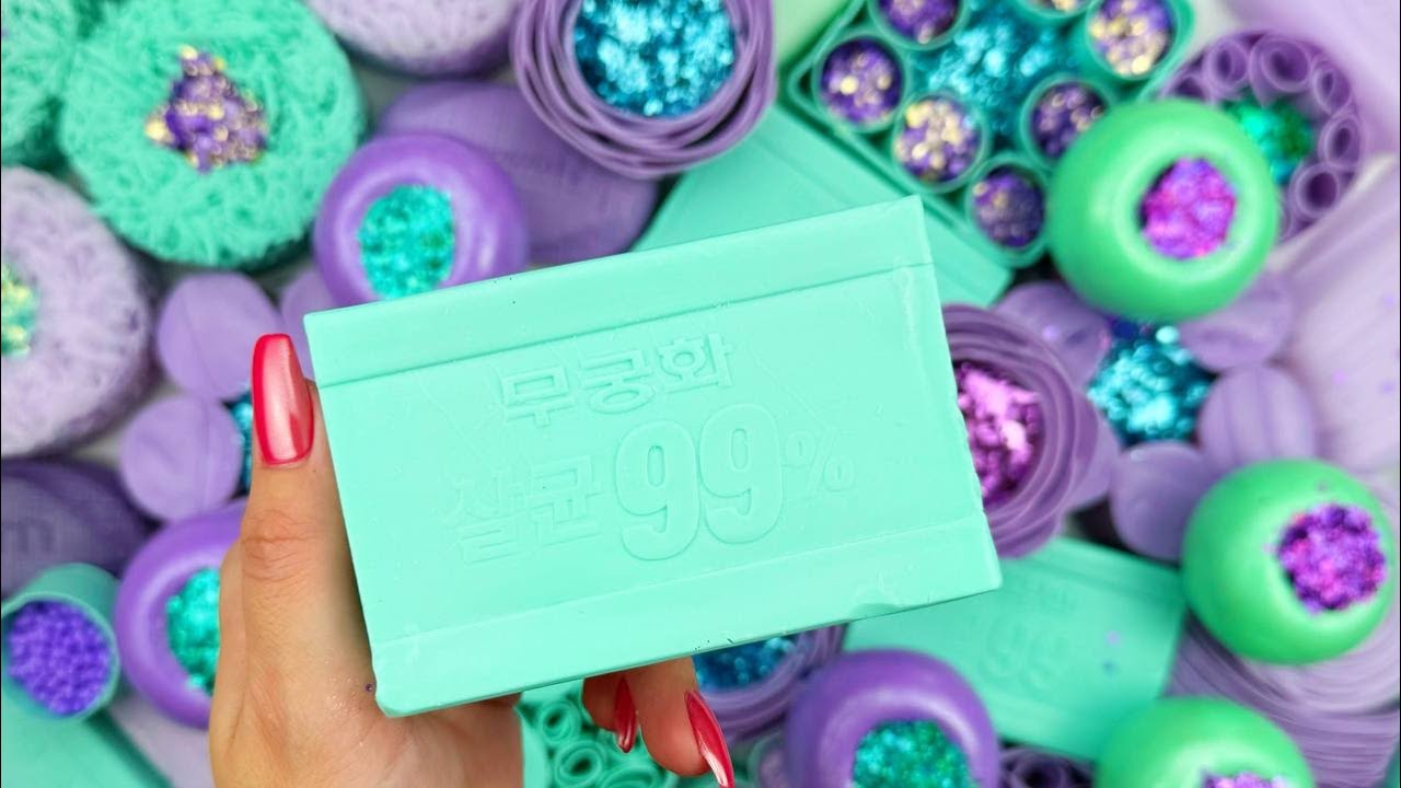 ASMR Soap Extravaganza: Crushing, Cutting, and Crafting with Foam ...