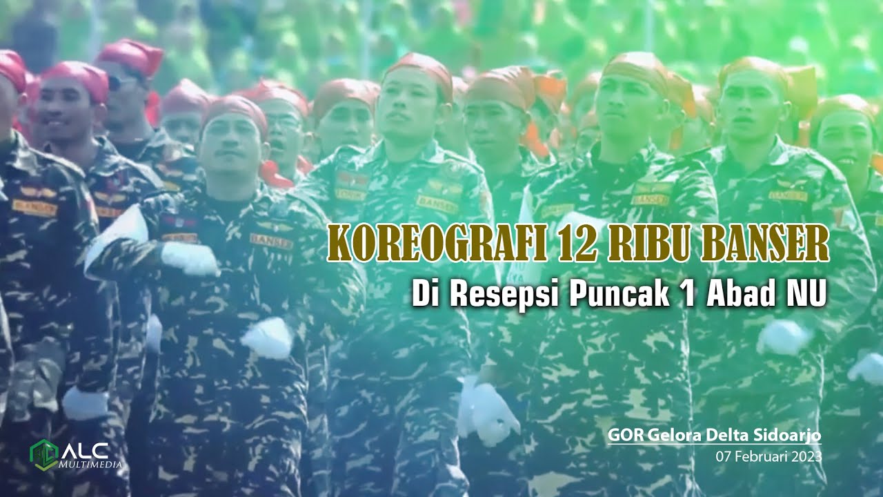 Aksi Koreografi 12 Ribu Banser di Resepsi 1 Abad NU Bersama Denny Malik ...