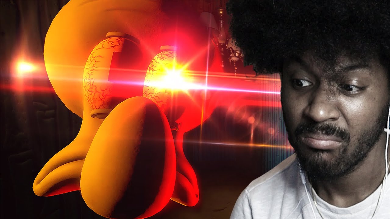 SQUIDWARD TRIES TO CLAP SANDY'S CHEEKS??! HOLD UP.. | Sinister ...