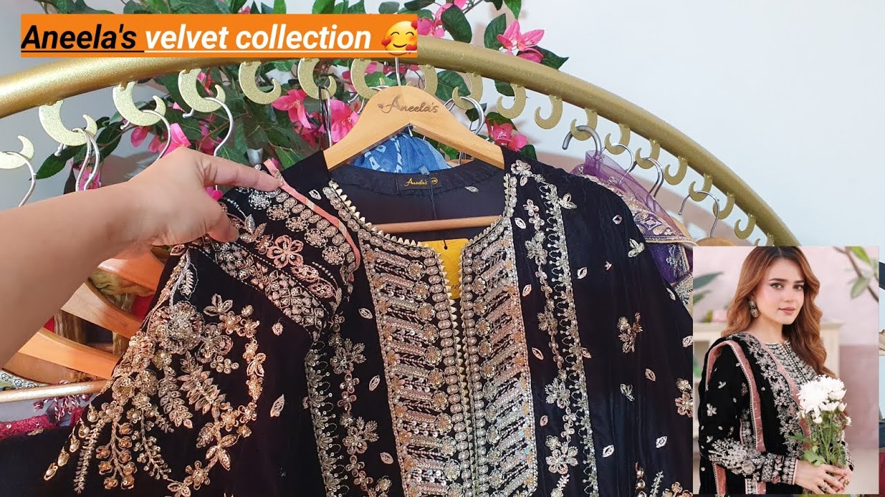 Aneelas winter collection | Aneelas velvet collection uk | Aneela's ...